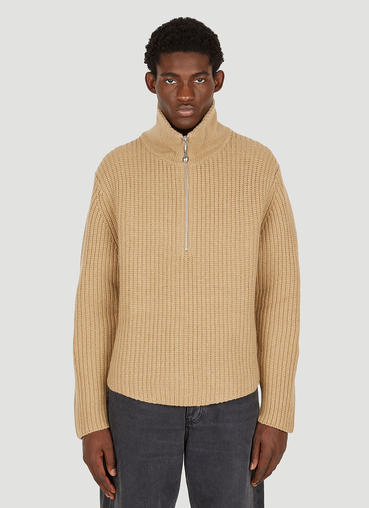 Eytys Neo Zip Detail Sweater In Beige | ModeSens