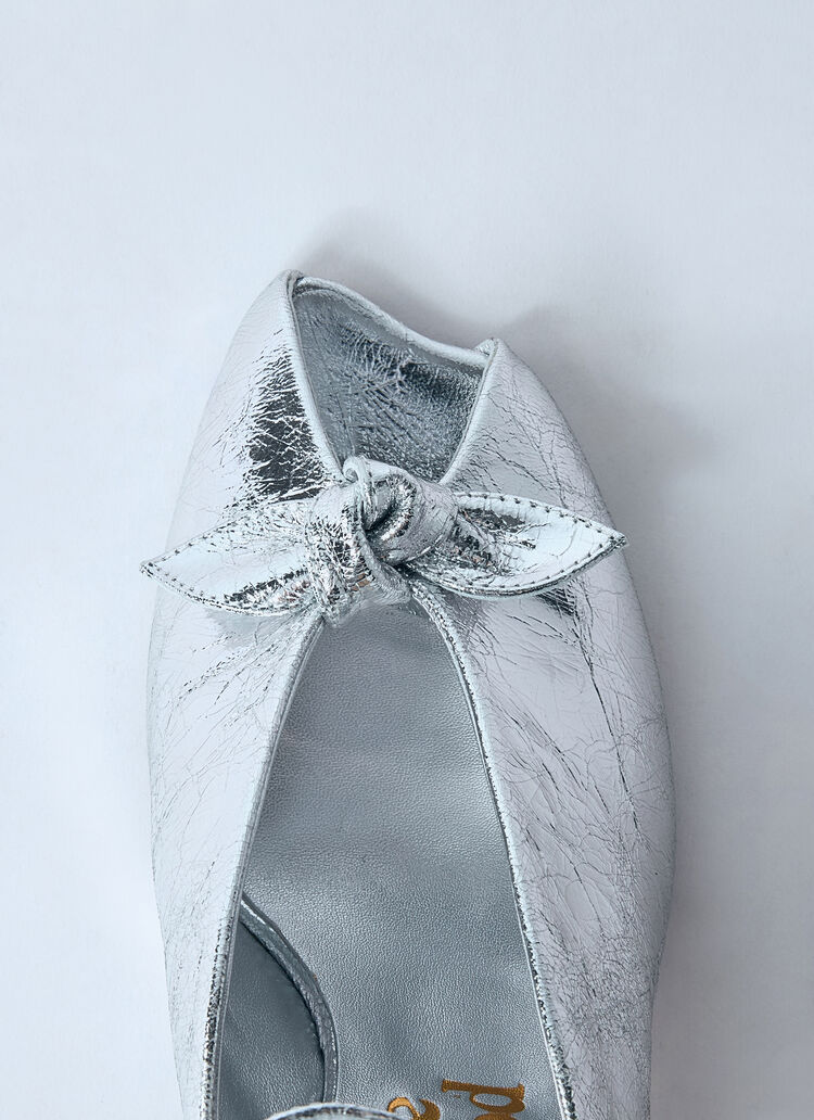 Vivienne Westwood Women's' Bow Peep Heels in Silver | LN-CC®