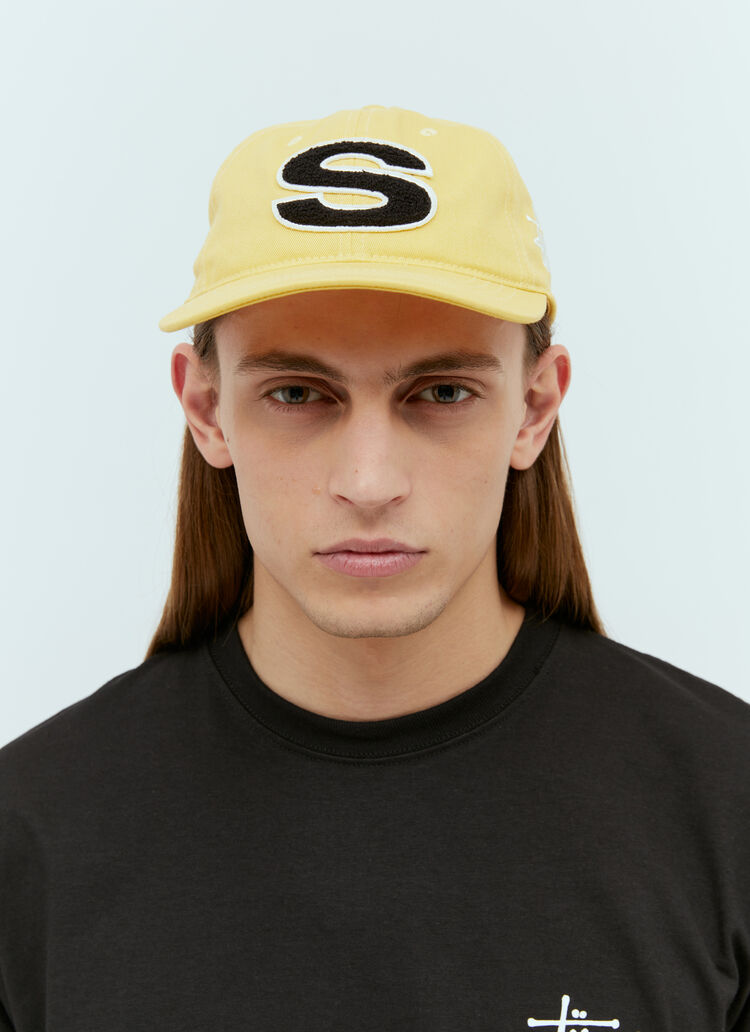 Stüssy Men's' Chenille S Low Pro Baseball Cap in Yellow | LN-CC®