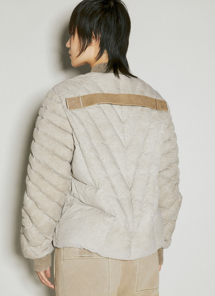 Moncler + Rick Owens Women's' Radiance Down Flight Jacket in Beige | LN-CC®