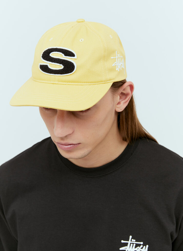 Stüssy Men's' Chenille S Low Pro Baseball Cap in Yellow | LN-CC®