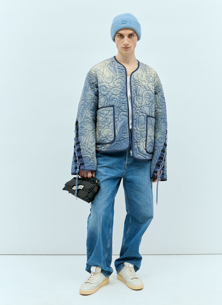 Acne Studios Men's' Lacing Quilted Jacket in Blue | LN-CC®