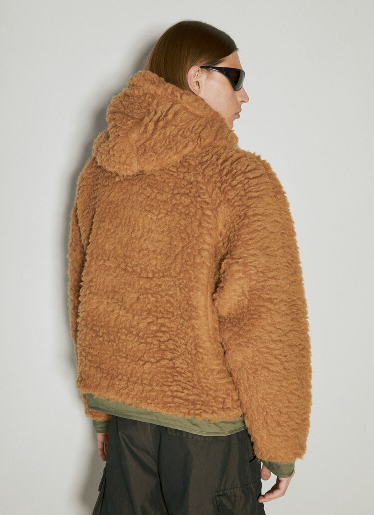 ROA Men's' Heavy Furry Jacket in Brown | LN-CC®