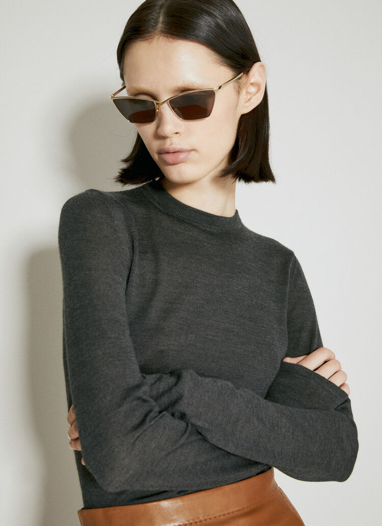 Saint Laurent Women's' SL 637 Sunglasses in Silver | LN-CC®