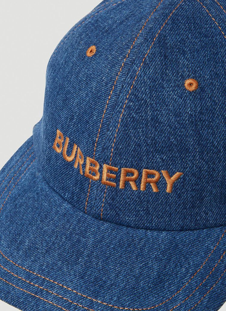 Burberry Women's' Logo Denim Baseball Cap in Blue | LN-CC®