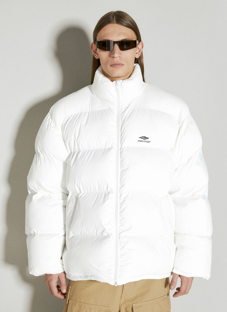Balenciaga 3B Sports Icon Ski Puffer Jacket in White | LN-CC®