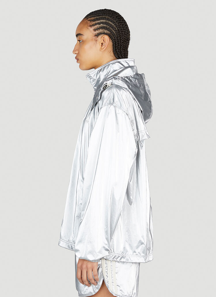 adidas by Wales Bonner Women's' Metallic Anorak Track Jacket in Silver ...