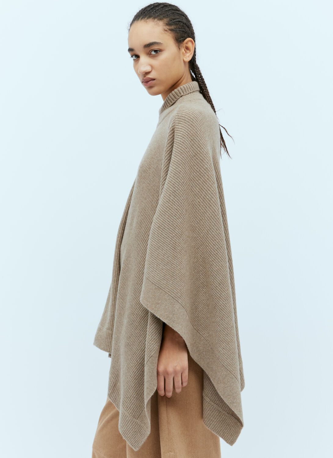 Max Mara Cashmere Oversized Poncho In Beige | ModeSens