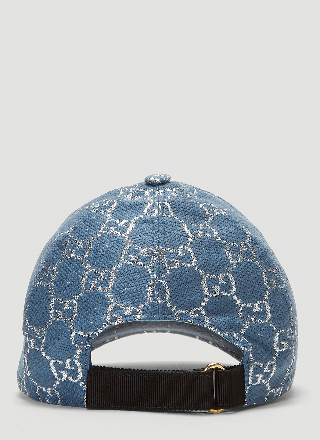 Gucci Women's GG Lamé Baseball Cap in Blue | LN-CC