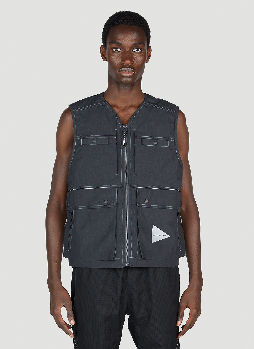 And Wander Men's' Kevlar Gilet Jacket in Grey | LN-CC®