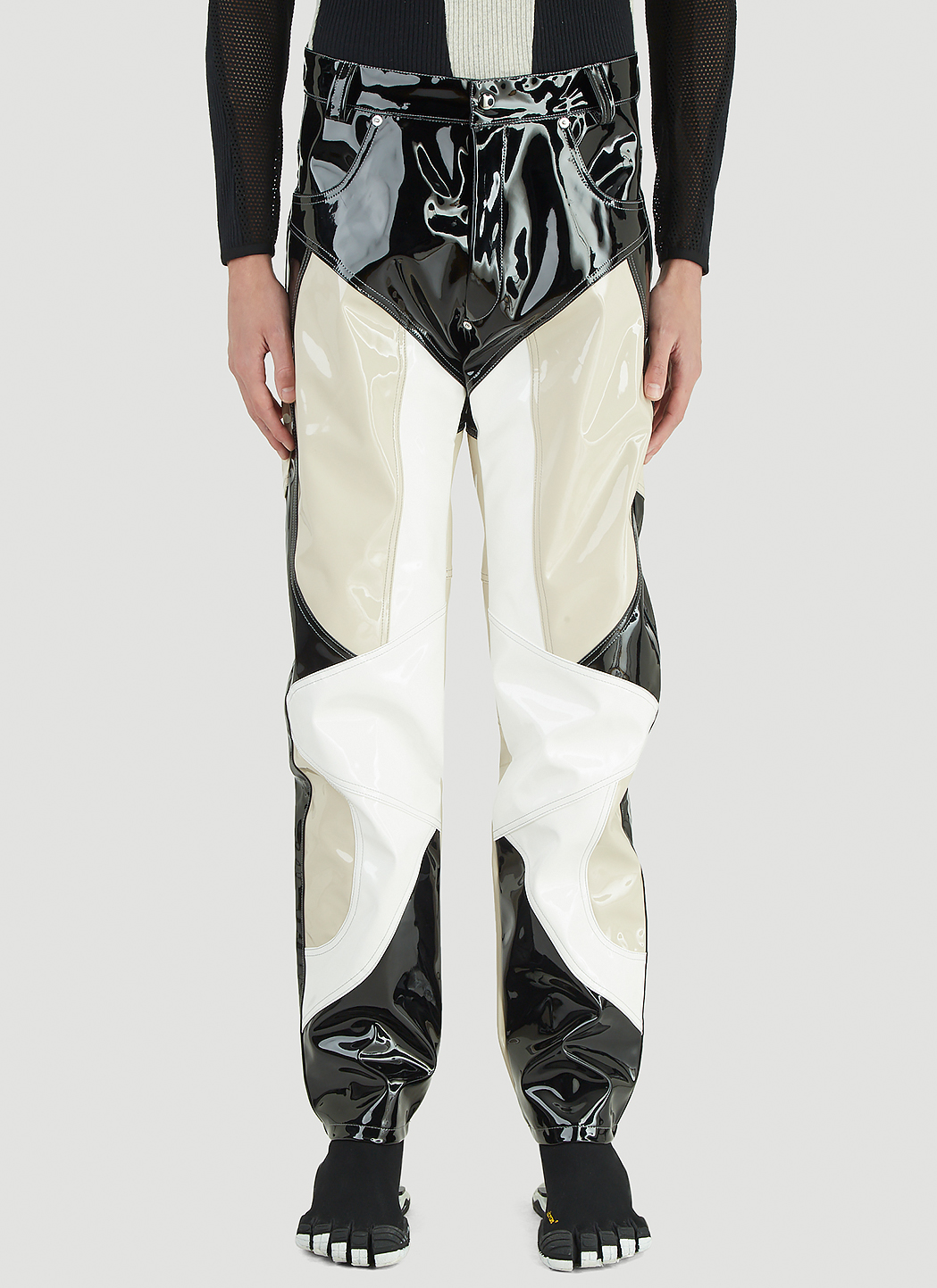 GmbH Men's Jun Vinyl Pants in Beige | LN-CC