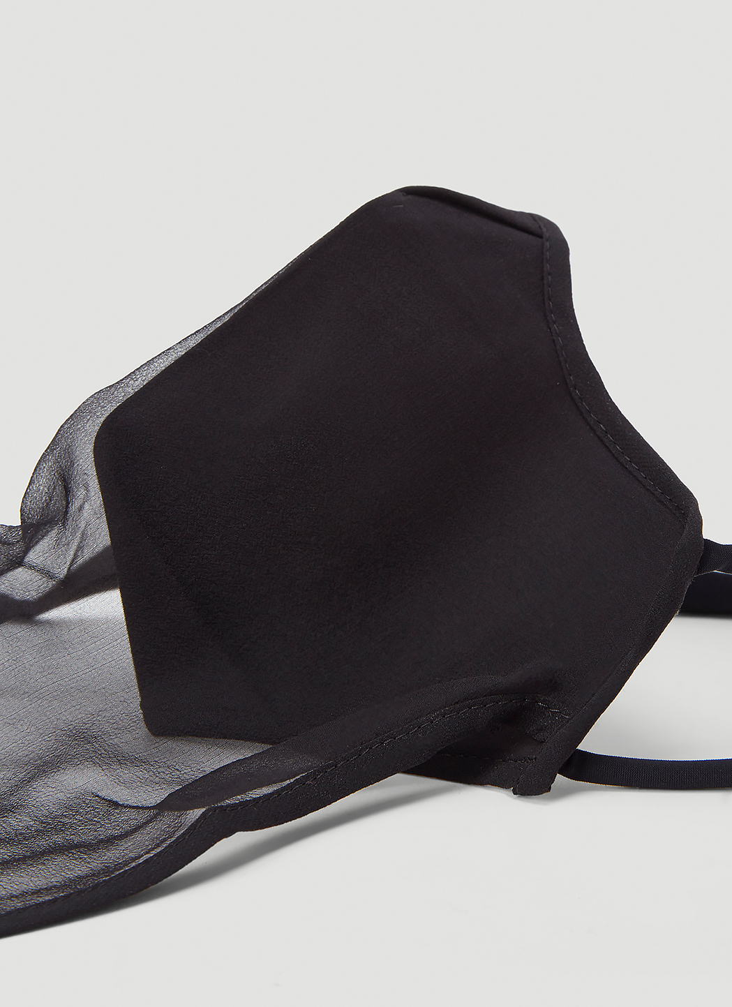 Rick Owens Women's Long Face Mask in Black | LN-CC