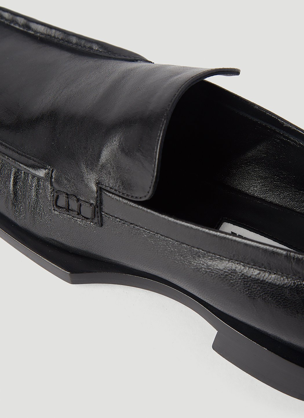 Jil Sander Women's Square Loafers in Black | LN-CC