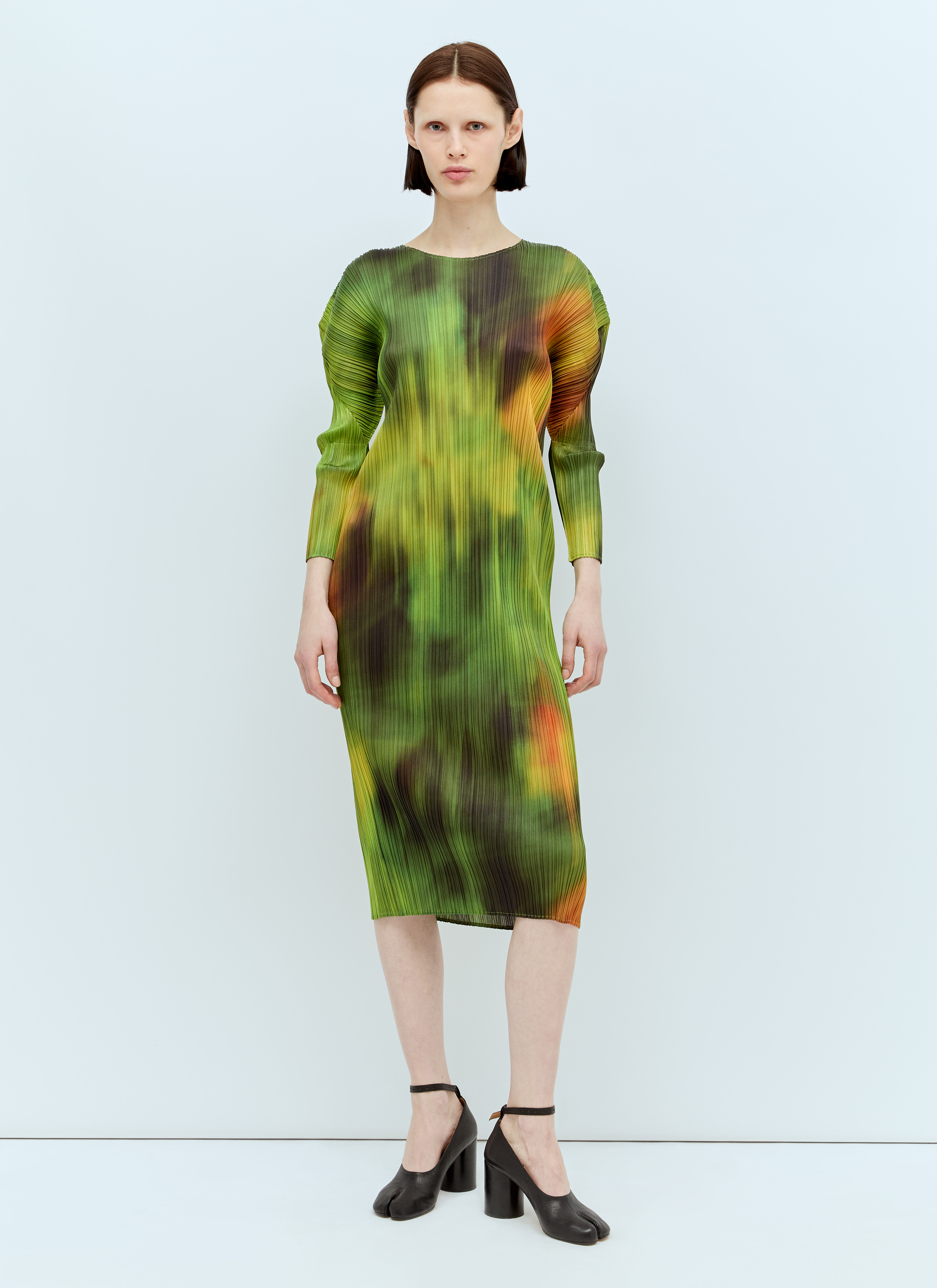 Pleats Please Issey Miyake Women's' Turnip & Spinach Midi Dress in ...