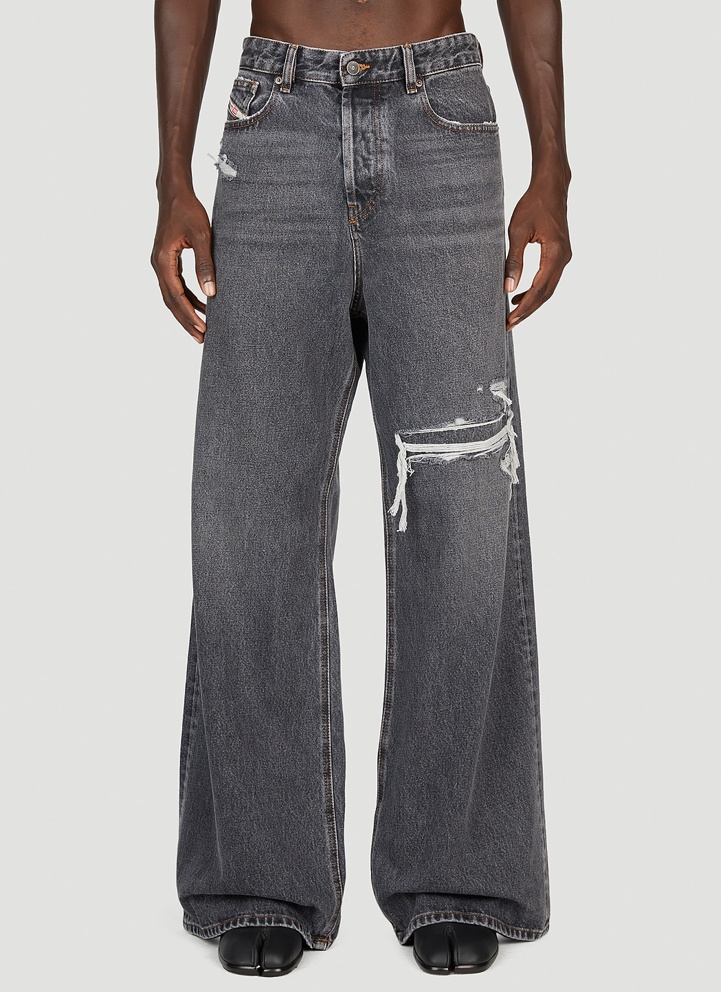 Diesel Men's' Wide Leg Jeans in Grey | LN-CC®