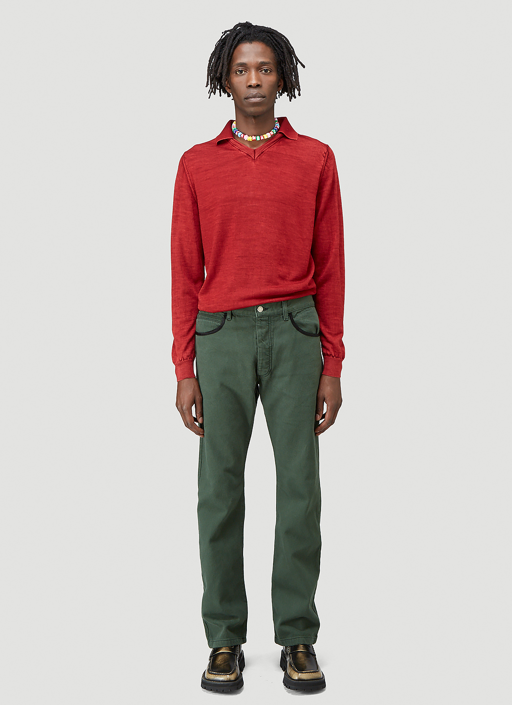 Phipps Men's Straight-Leg Jeans in Khaki | LN-CC