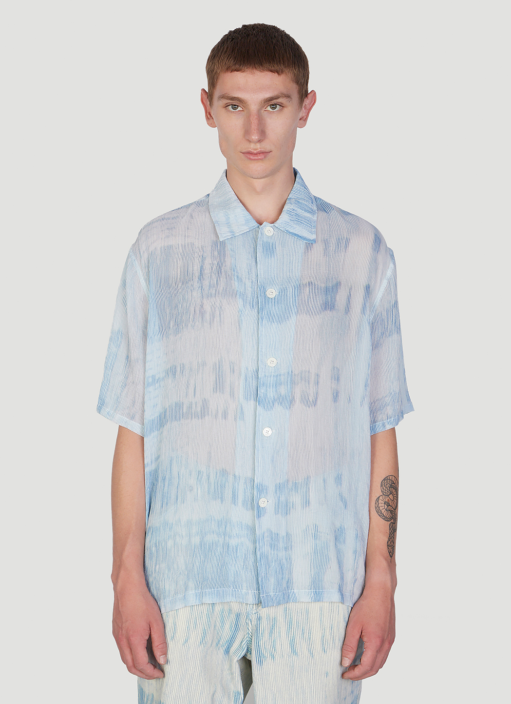 Our Legacy Men's' Brush Stroke Shirt in Blue | LN-CC®