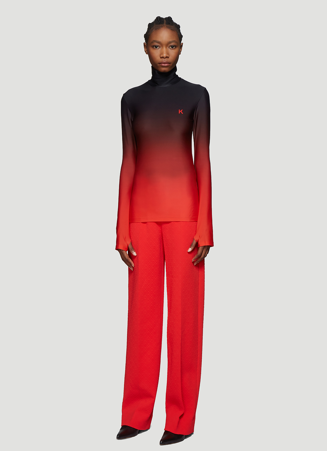 Kwaidan Editions Turtleneck Top in Red | LN-CC