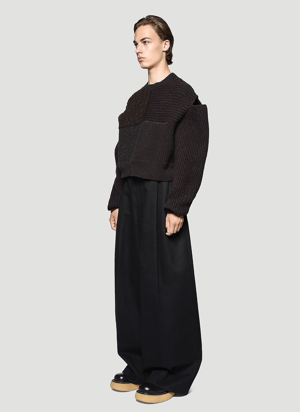 Bottega Veneta Men's Wide-Leg pants in Black | LN-CC